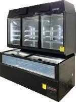 China R290 Combined Display Freezer With Switchable Chiller & Freezer Mode for sale