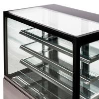 China Bakery Square Display Chiller Optional Marble Base for Dessert Merchandising for sale