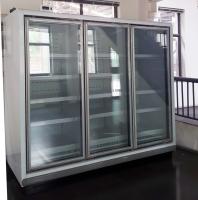 China CRONUS Series Vertical Divided Dairy Display Chiller with Anti‑fog Glass Door for sale