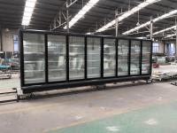 China CRONUS Series Vertical Divided Dairy Display Chiller with Anti‑fog Glass Door for sale