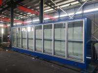 China CRONUS Series Vertical Divided Dairy Display Chiller with Anti‑fog Glass Door for sale