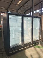 China 2340mm Vertical Glass Door Freezer for Frozen Food Supermarket Display for sale