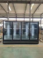 China 3120mm Commercial Upright Display Freezer Triple Glazed Remote Refrigeration Cabinet for sale