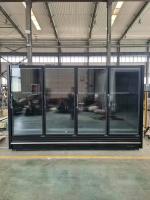 China 3120mm Commercial Upright Display Freezer Triple Glazed Remote Refrigeration Cabinet for sale