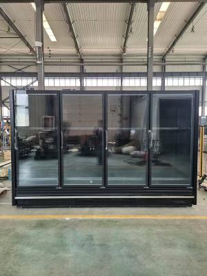China 3120mm Commercial Upright Display Freezer Triple Glazed Remote Refrigeration Cabinet for sale