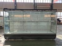 China 3750mm Tall Supermarket Refrigeration Cabinet With Commercial Glass Door Display for sale