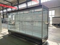 China 3750mm Tall Supermarket Refrigeration Cabinet With Commercial Glass Door Display for sale