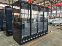 China 2500mm Tall Commercial Display Refrigerator Remote Glass Door Refrigerated Cabinet for sale