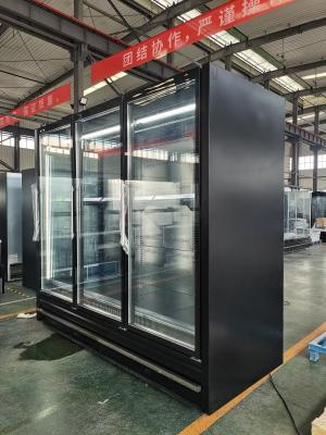 China 2340mm High Remote Multideck Freezer Triple Glazed Supermarket Refrigeration Cabinet for sale