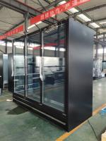 China 2340mm High Remote Multideck Freezer Triple Glazed Supermarket Refrigeration Cabinet for sale