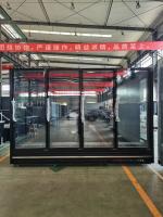 China 3120mm Tall Commercial Glass Door Display Freezer for Frozen Food Merchandising for sale