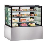China Bakery Square Display Chiller Optional Marble Base for Dessert Merchandising for sale