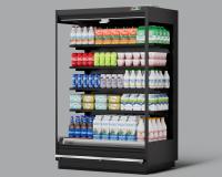China Commercial Multideck Open Chiller Customizable Color for Drinks & Produce Merchandising for sale