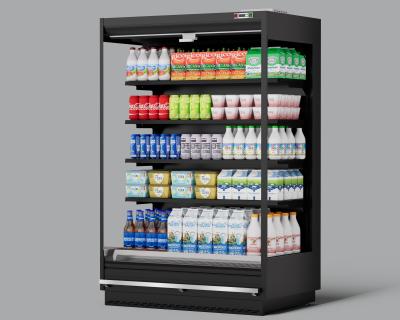 China Commercial Multideck Open Chiller Customizable Color for Drinks & Produce Merchandising for sale