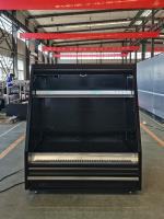 China 1250mm Commercial Open Display Fridge Remote Semi Vertical Chiller for Stores Supermarkets for sale