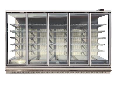 China Frameless Triple‑glazed Chiller with Vertical LED for Supermarket  U for sale