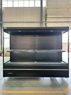China 2560mm Commercial Refrigerated Open Display Merchandiser for Large Supermarket Aisles for sale