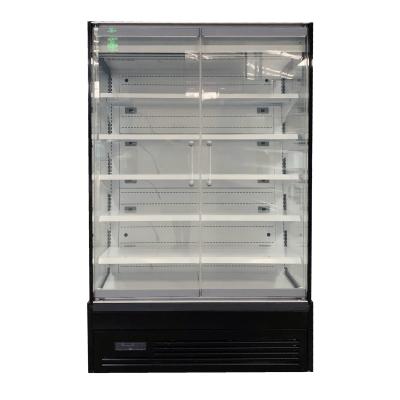 China Self‑contained Double‑glazed Chiller with Panoramic Side Panels for Grocery Shop for sale