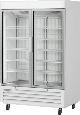 China KBGDM Series R290 Self-Contained Glass Door Display Cooler/Freezer with Inverter for sale