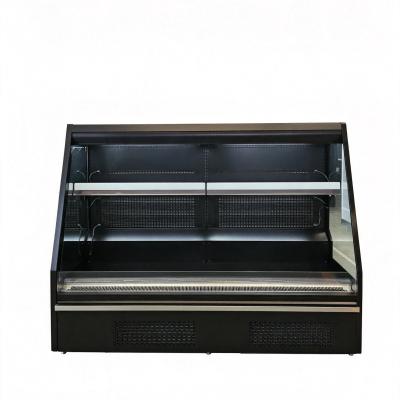 China Semi‑Height Commercial Chiller With Panoramic Panel For Produce for sale