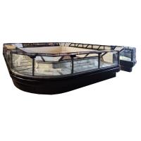 China PHEA R Series Commercial Refrigerated/Hot Display Case with Lift-Up Flat Glass Door for sale