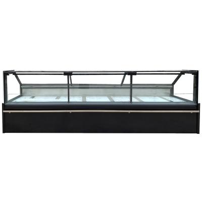 China PHEA RDP Series Commercial Static Cooling Display Case with Lift-Up Flat Glass Doo for sale