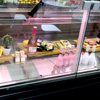 China PHEA RDP Series Commercial Static Cooling Display Case with Lift-Up Flat Glass Doo for sale