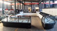 China PHEA RDP Series Commercial Static Cooling Display Case with Lift-Up Flat Glass Doo for sale