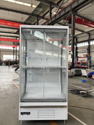 China 998mm Commercial Glass Door Display Fridge Plug-In Multideck Chiller for Convenience Stores for sale