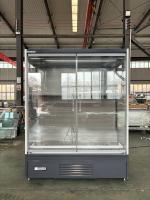 China 1560mm Commercial Display Chiller Glass Door Merchandiser for Dairy and Ready Meals for sale