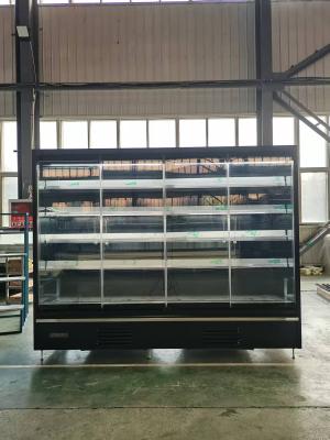 China 2560mm Large Glass Door Merchandiser Refrigerator for Supermarket Chilled Food Aisles for sale