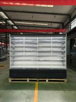 China 2560mm Large Glass Door Merchandiser Refrigerator for Supermarket Chilled Food Aisles for sale