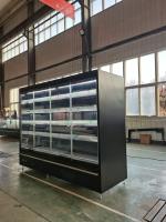 China 2560mm Large Glass Door Merchandiser Refrigerator for Supermarket Chilled Food Aisles for sale