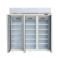 China Plug‑in Upright Chiller With Low‑E Glass For Beverage Retail Merchandising for sale