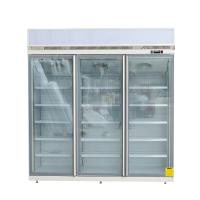 China Plug‑in Upright Chiller With Low‑E Glass For Beverage Retail Merchandising for sale