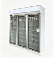 China Self‑Contained Upright Freezer With Anti‑Fog Glass For Frozen Food Retail for sale