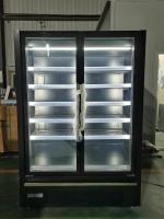 China 1370mm Commercial Glass Door Display Freezer Plug-In Upright Merchandiser for sale