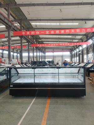 China PHEA SV Series Commercial Semi-Vertical Self-Service Display Case with Flat Glass for sale