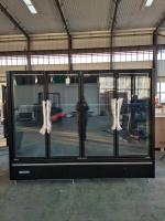 China 2620mm Commercial Upright Display Freezer Triple Glazed for Large Supermarkets for sale