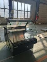 China NARO Series Commercial Curved Glass Display Case with Lift-Up Door for sale