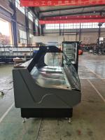 China NARO Series Commercial Curved Glass Display Case with Lift-Up Door for sale