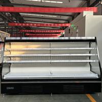 China 2560mm Large Open Display Refrigerator for Supermarket Produce and Dairy Aisles for sale