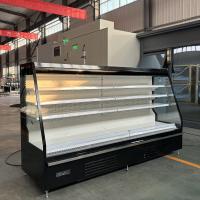 China 2560mm Large Open Display Refrigerator for Supermarket Produce and Dairy Aisles for sale