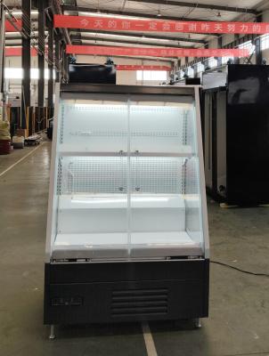 China 998mm Commercial Glass Door Display Fridge Plug-In Multideck Chiller Semi Height for sale