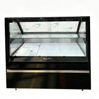 China Plug‑in Serve‑Over Chiller With Flat Glass For Deli And Fresh Meat Display for sale