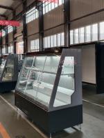 China 1935mm Semi-Height Supermarket Display Refrigerator with Glass Door and Led Lights for sale