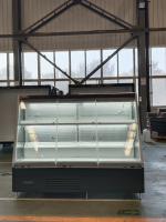 China 1935mm Semi-Height Supermarket Display Refrigerator with Glass Door and Led Lights for sale
