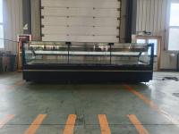China 3750MM Plug‑in Refrigerated Deli Counter With Bottom Cold Plate For Butcher Shop Retail Business for sale