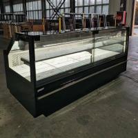 China 2500MM Plug‑in Static Cooling Deli Counter with Dual Fin Evaporator for Cured Meat Display for sale