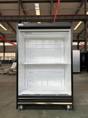 China GAEA125M Commercial LED Light Upright Air Curtain Display Chiller Open Showcase for Fruit and Vegetable Environmental Friendly Fridge for sale